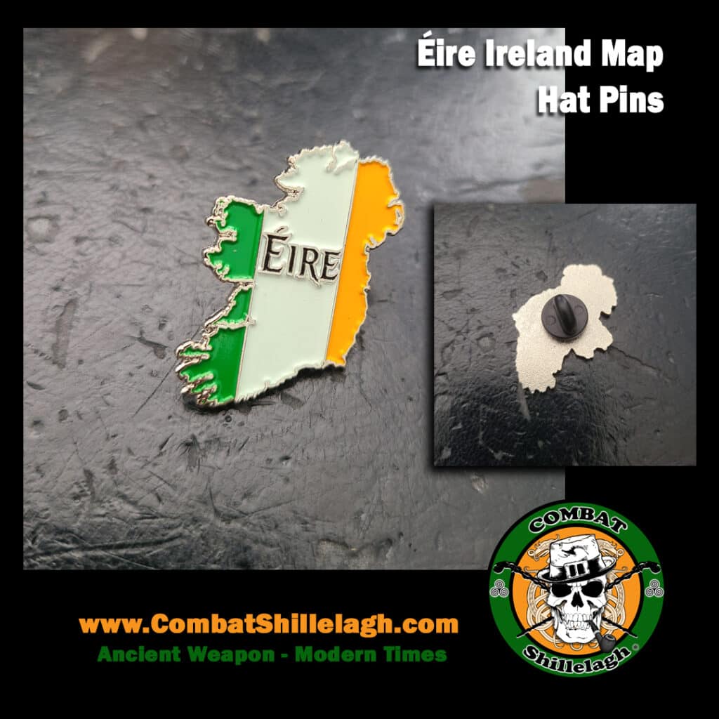 Eire Map of Ireland Pin - Combat Shillelagh