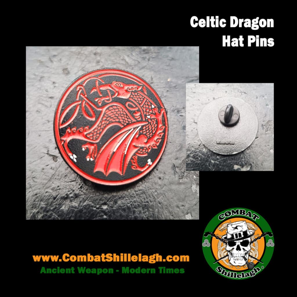 Celtic Dragon Pin - Combat Shillelagh