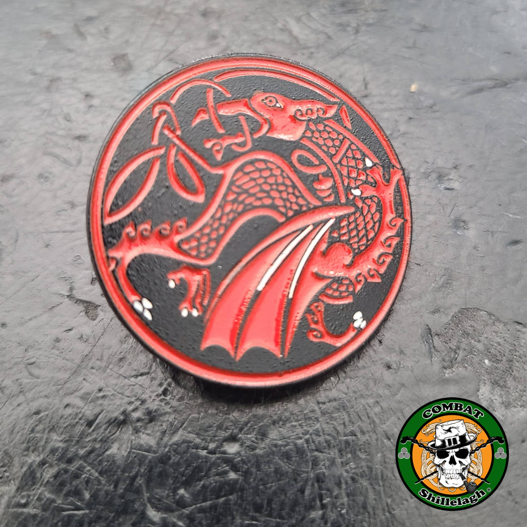 Celtic Dragon Pin - Combat Shillelagh