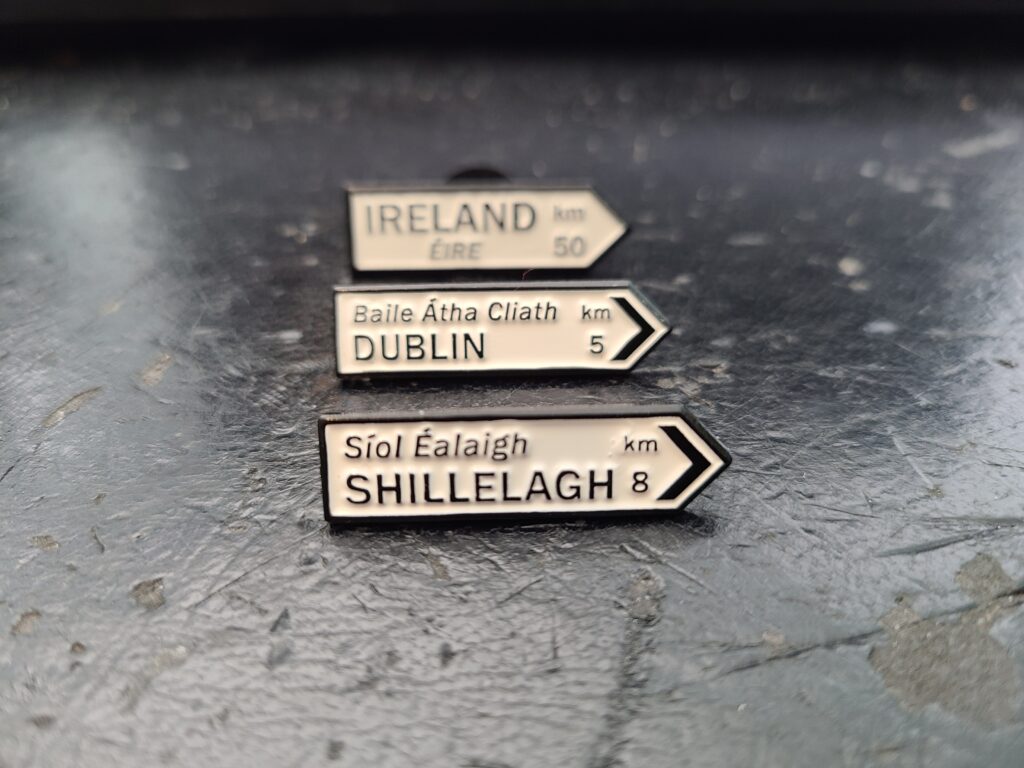 Ireland Road Signs Hat Pins Set of 3 - Combat Shillelagh