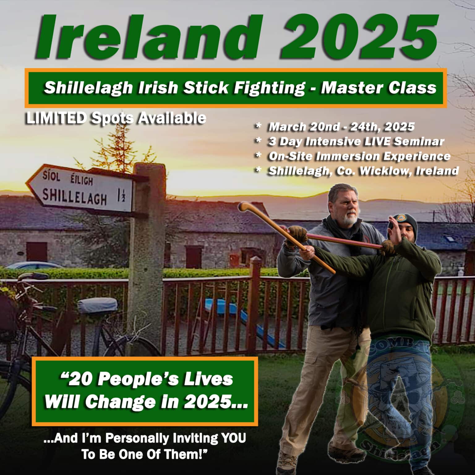 Ireland 2025 Masterclass - Irish Stick Fighting - Combat Shillelagh